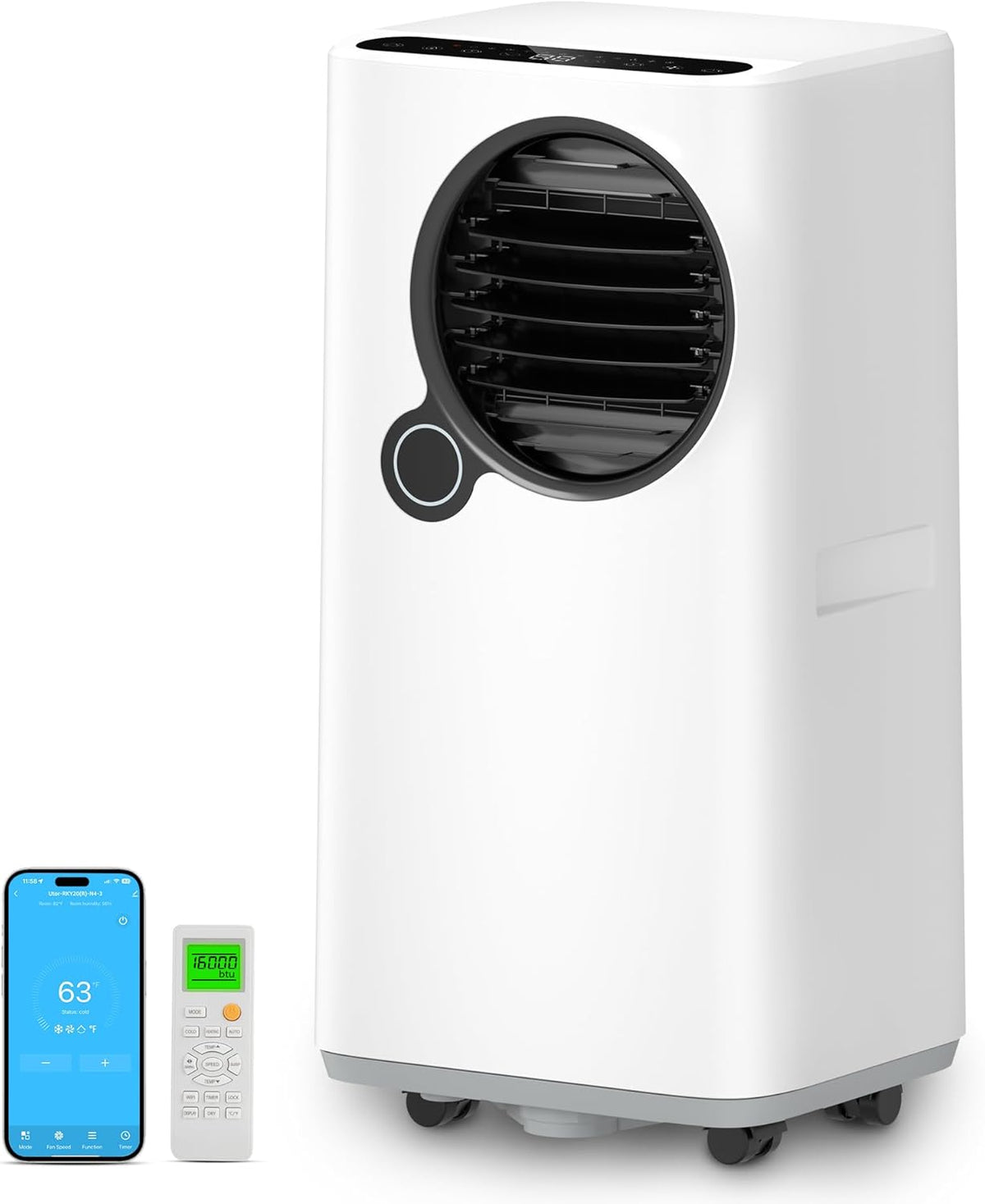 Portable Air Conditioners 14000 BTU, 5-in-1 AC Unit cooling and heatin ...