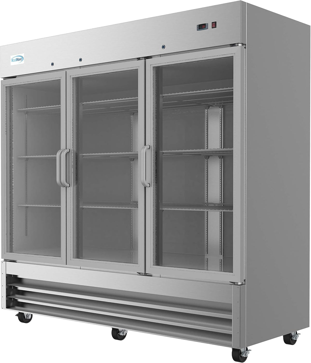 KoolMore RIR-3D-GD Commercial Refrigerator, Triple Door, Stainless (Sl ...