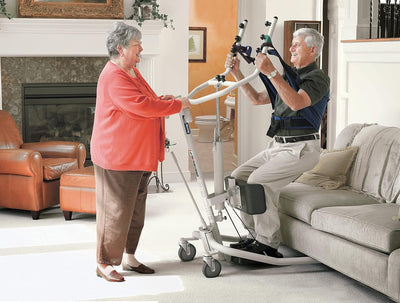 Invacare GHS350 Get-U-Up Hydraulic Sit to Stand Patient Lift, 350 lb ...