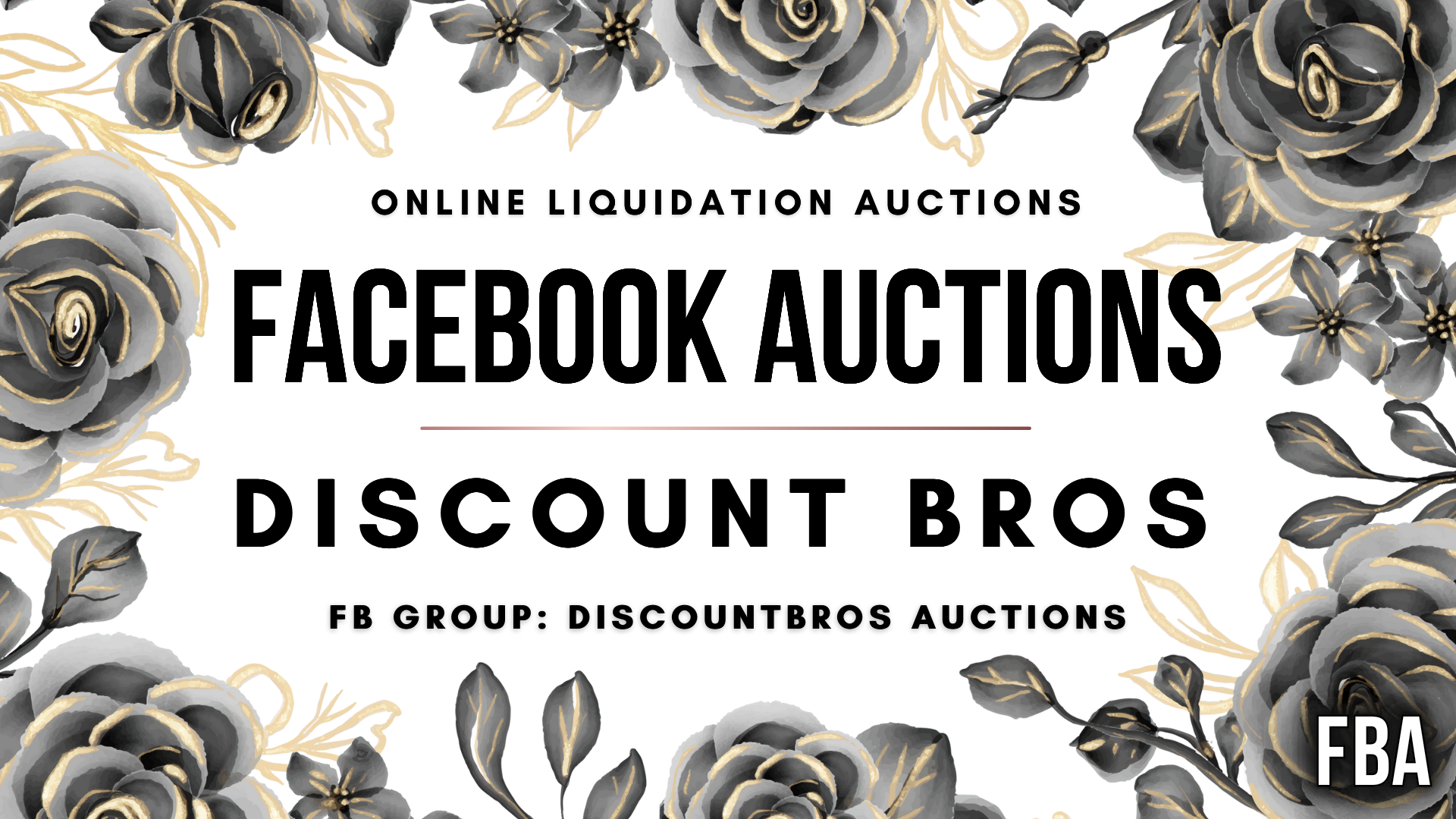 Facebook Auctions — DISCOUNT BROS