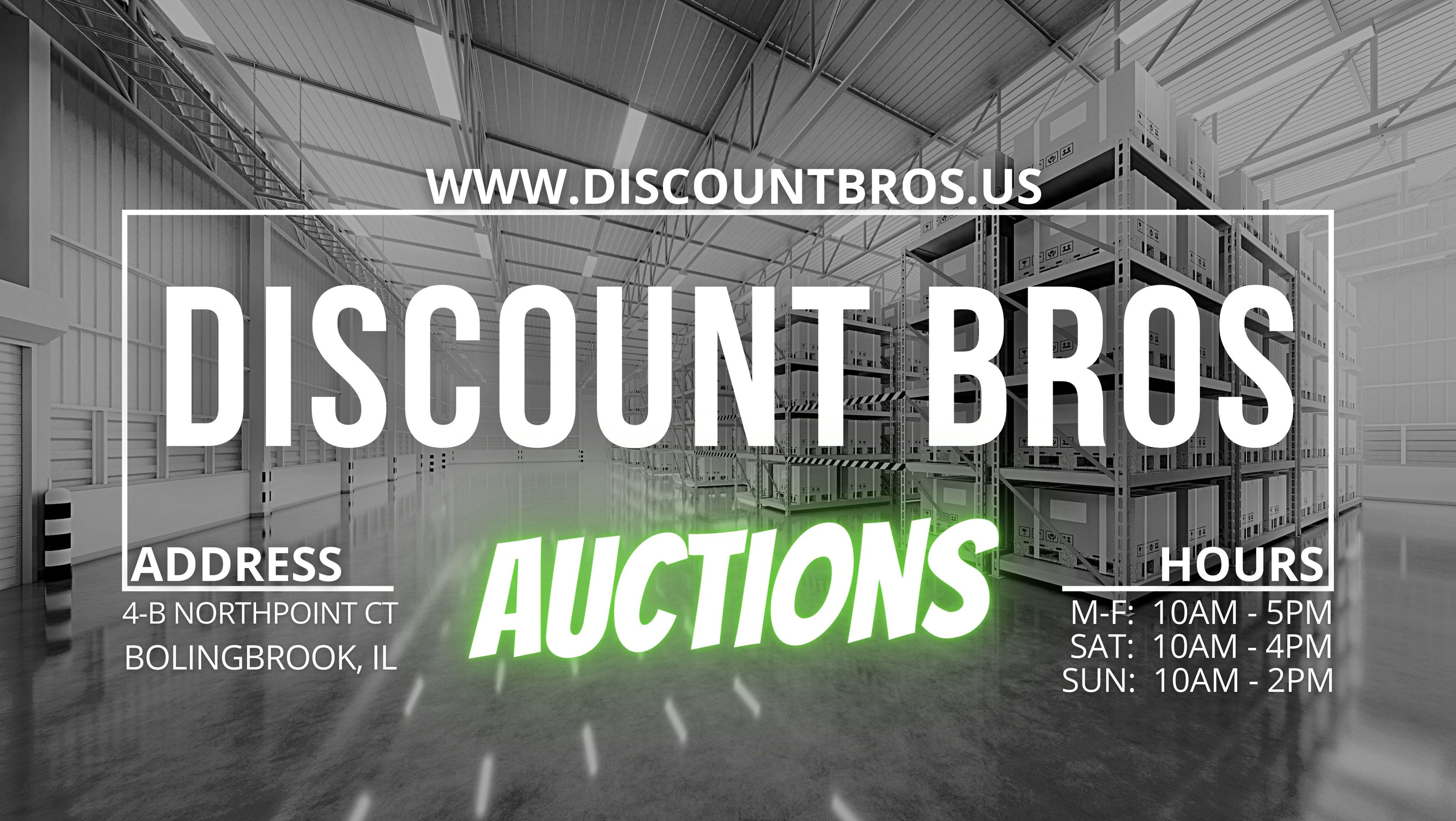 Facebook Auctions — DISCOUNT BROS